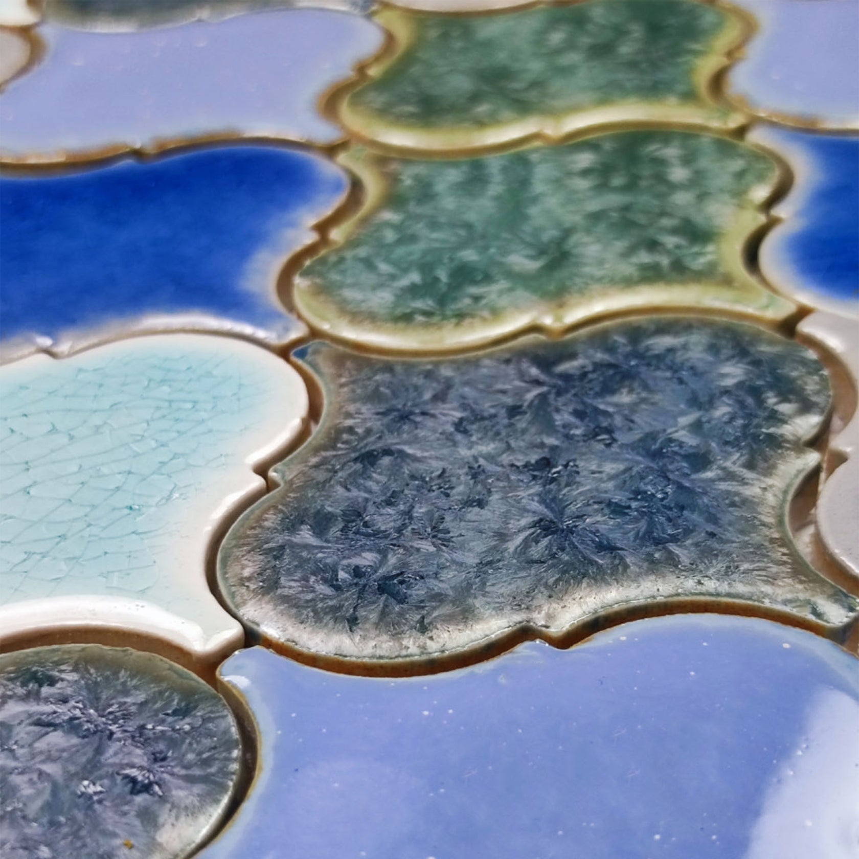 Multi-colored Arabesque Mosaic tiles FCCPT119 – FOC Tile