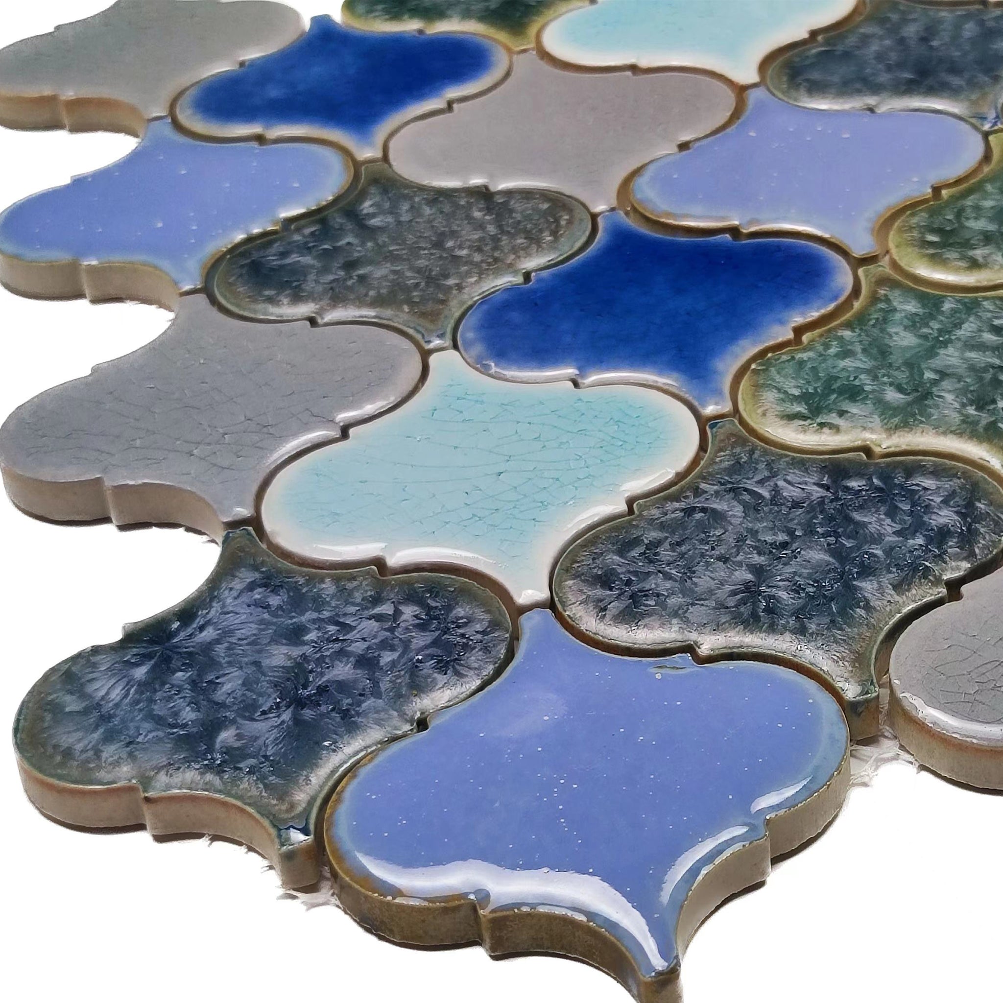 Multi-colored Arabesque Mosaic tiles FCCPT119 – FOC Tile
