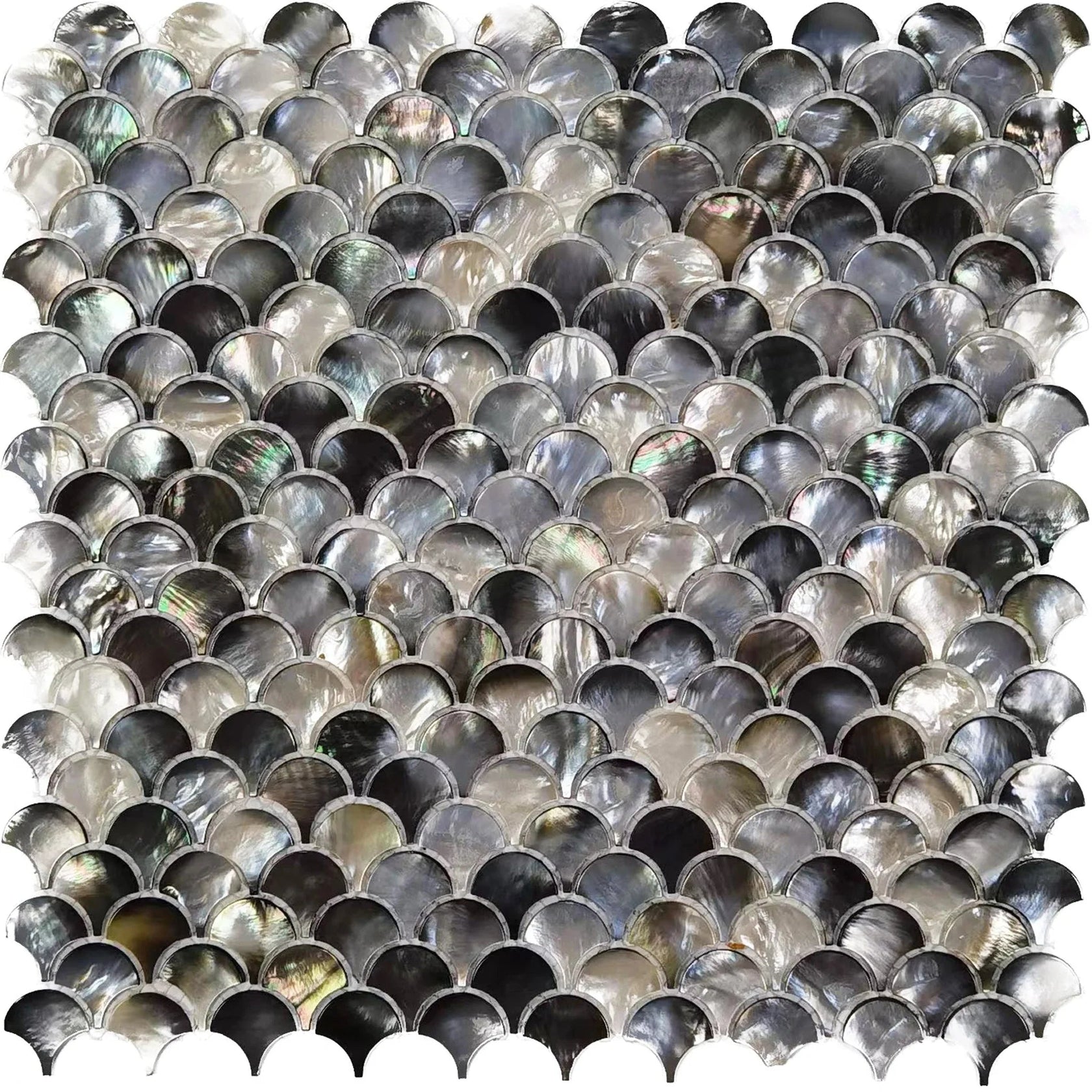 Midnight Luster Fish Scale Tiles – FOC Tile